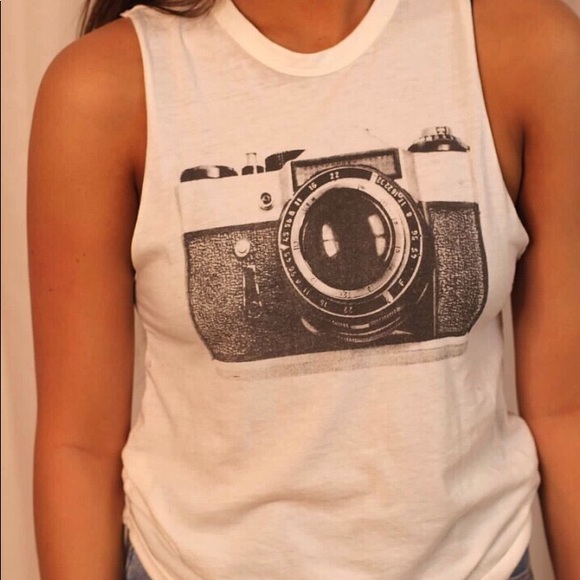 Tops | Vintage Camera Tank | Poshmark